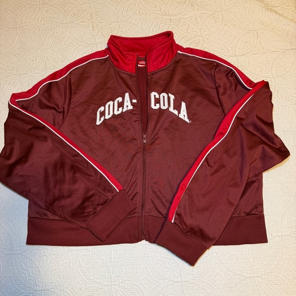Coca Cola | Jackets & Coats | Coca Cola Red And White Womens Jacket ...